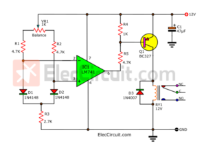 Diode Temperature Sensor Circuits | Eleccircuit.com
