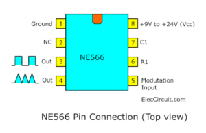 NE566 Function generator | Voltage Controlled Oscillator VCO circuit
