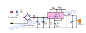 Simple Telephone Ring Amplifier circuits | ElecCircuit.com