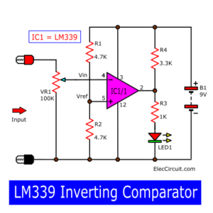 LM339 Datasheet - Quad Comparator - How to use | ElecCircuit.com