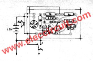 Simple transistor intercom circuit | ElecCircuit.com