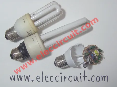DIY inductor coil from compact Fluorescent Light - ElecCircuit