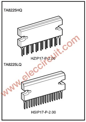 TDA1554, TA8225, HA13118, TA7240AP Sereo Audio Bridge Amplifier Circuits