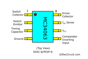 MC34063 Switching Regulator with Buck-Boost Converter Circuits