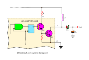 MC34063 Switching Regulator with Buck-Boost Converter Circuits