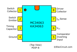 MC34063 Switching Regulator with Buck-Boost Converter Circuits