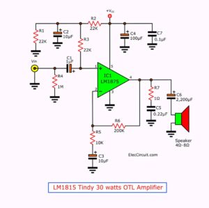 25W Hi-Fi Audio Amplifier Using LM1875 – Easy DIY with PCB