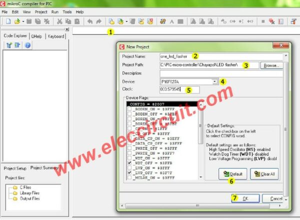 PIC microcontroller learning for beginner Led flasher PIC16F627
