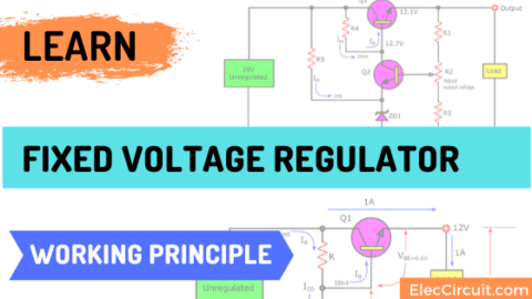 How does Fixed voltage regulator circuit work | ElecCircuit.com