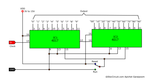 CD4017 Datasheet, Pinout & How It Works (with Example Circuits)