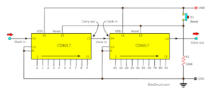 CD4017 datasheet & Pinout and working explained