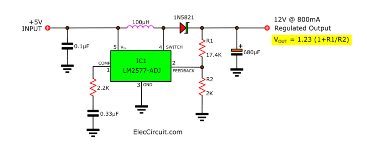 LM2577 Boost Converter, Pinout, and How to Use in Real Circuits