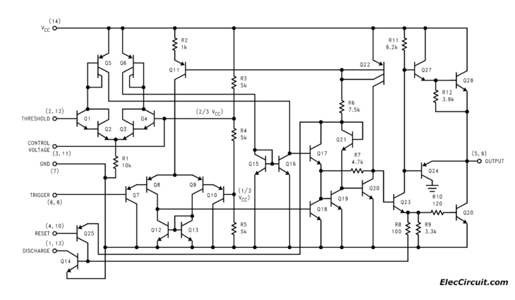 NE556 Explained: Dual Timer Pinout, Datasheet, and Circuits