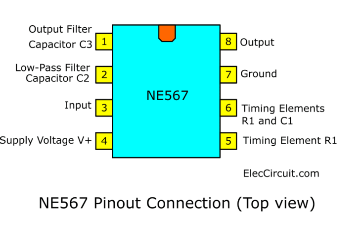 How to Use NE567 – Frequency Detector Circuit Example