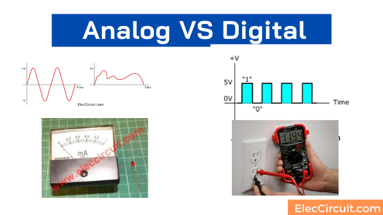 How analog and digital difference in electronics | ElecCircuit.com How analog and digital difference in electronics | ElecCircuit.com