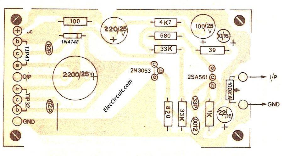 4 Simple transistor amplifier circuit | Eleccircuit.com