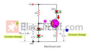 Constant current circuit using transistors | ElecCircuit.com