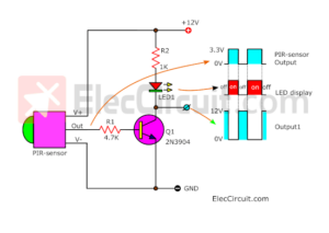 Simple Automatic Motion Sensor Light Circuit | ElecCircuit.com
