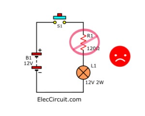 Experiment with transistor as switch | ElecCircuit.com