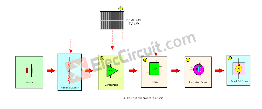 Solar Powered Automatic Plant Watering System