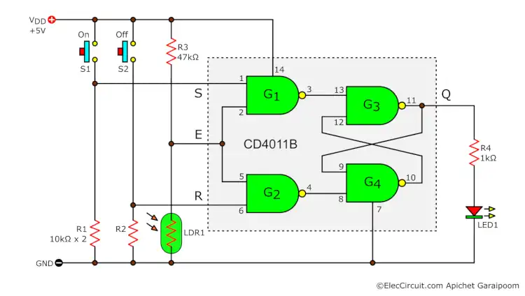 Learn How Gated SR Latch Works – With Example Circuit