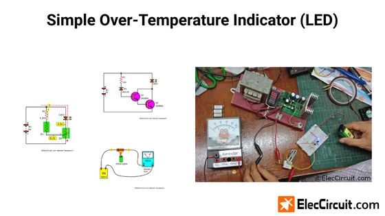 Simple Diode Over-Temperature Indicator (LED) | ElecCircuit.com
