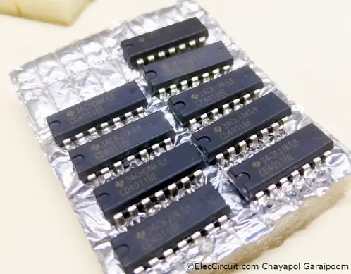 CD4011 Quad NAND Gate CMOS – Pinouts and Operations